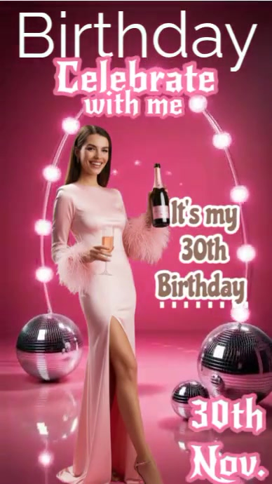 Copy of Celebrate with me, it's my 30th birthday | PosterMyWall