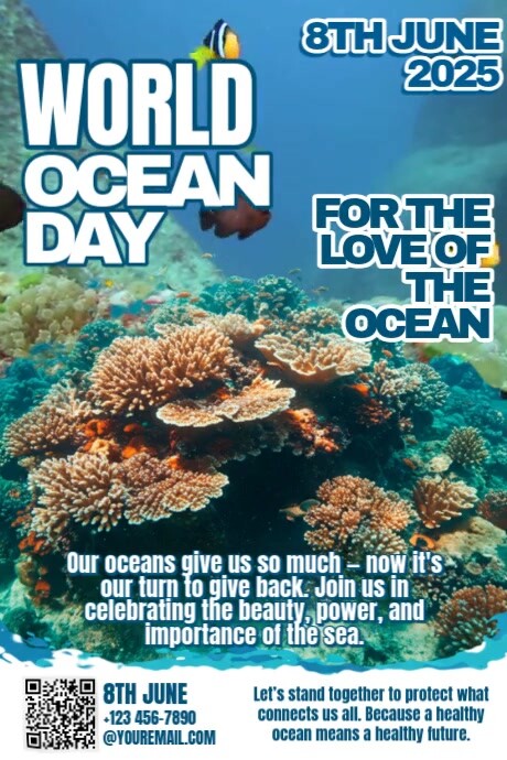 Copy of Celebrate World Ocean Day: Protect Our Blue Planet | PosterMyWall