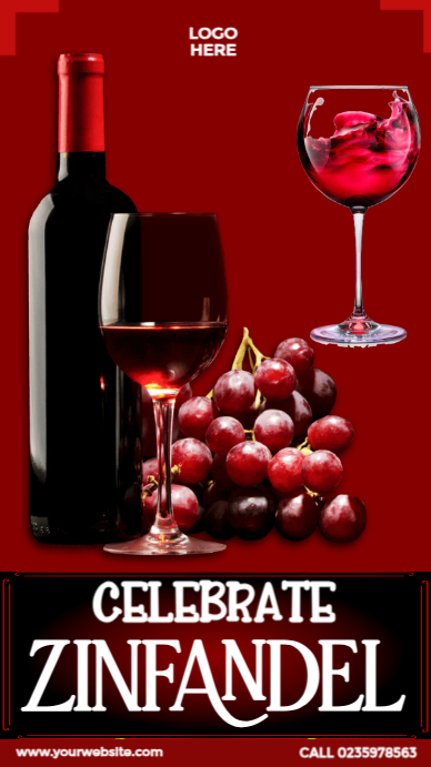 Celebrate Zinfandel Day Template | PosterMyWall