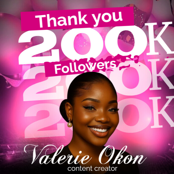 Copia de Celebrating followers design template | PosterMyWall