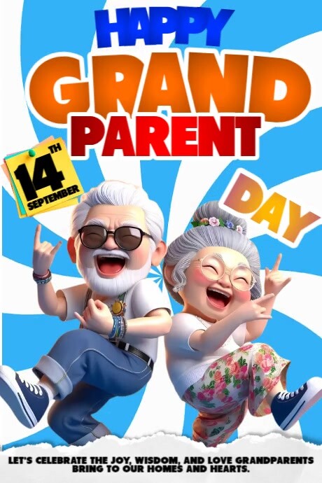 CELEBRATING GRANDPARENTS WITH LOVE Template | PosterMyWall