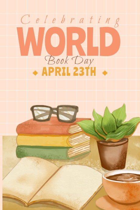 Celebrating of World Books Day Template | PosterMyWall