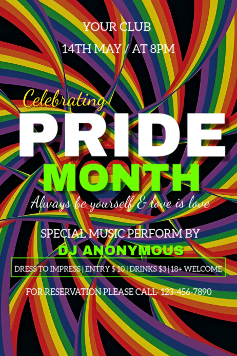 Copy of CELEBRATING PRIDE MONTH TEMPLATE | PosterMyWall