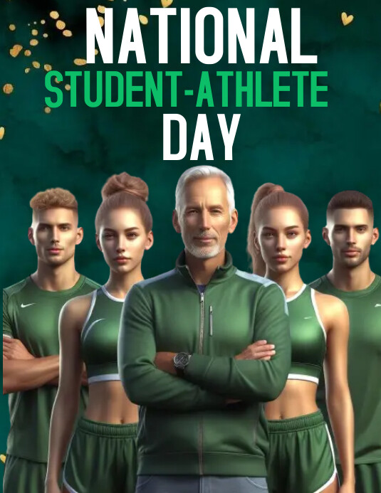 Celebrating the National Student Athlete Day Template | PosterMyWall