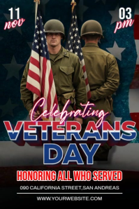 Celebrating Veterans Day 2025 Template | PosterMyWall
