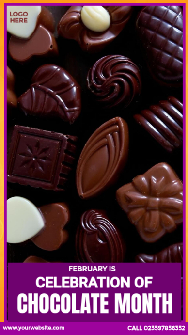 Celebration of Chocolate Month Ad Template | PosterMyWall