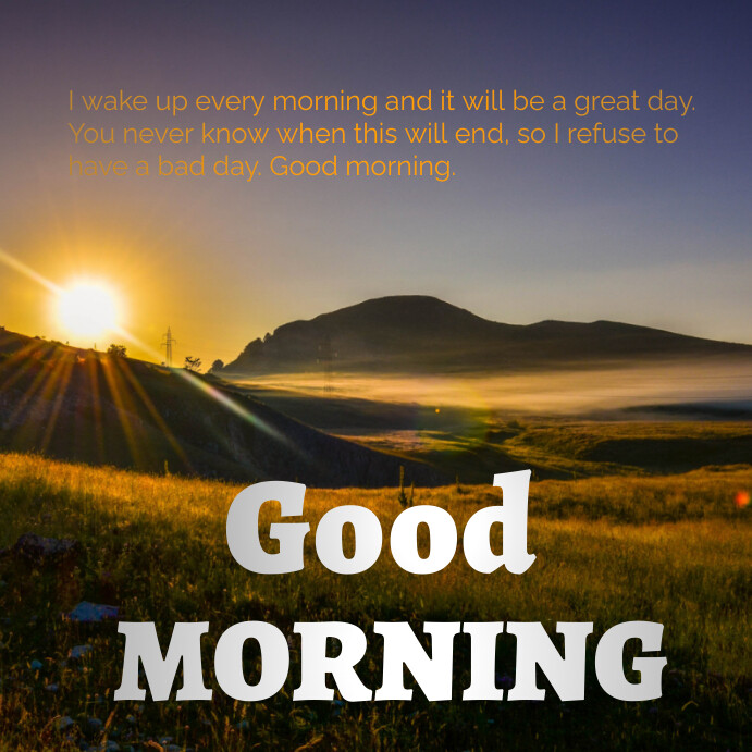 Celebration of good morning Template | PosterMyWall