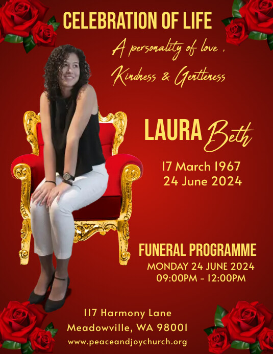 Celebration of Life, In Loving Memory Template | PosterMyWall