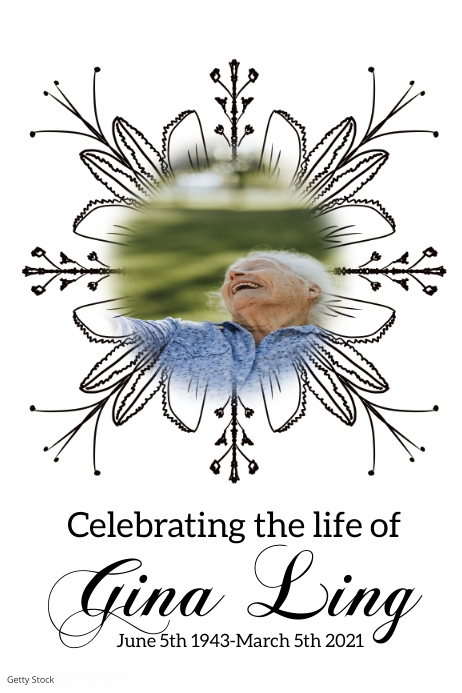 Celebration of Life Botanical Elegant Poster Template | PosterMyWall