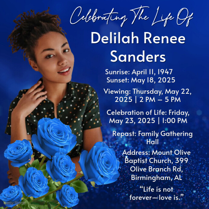Celebration of Life Flyer Obituary Flyer Template | PosterMyWall