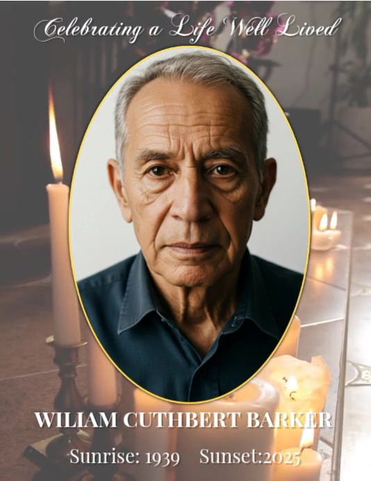 Celebration of Life Memorial Poster – Funeral Tribute Design Template ...