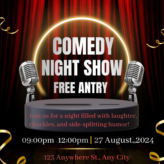 Celebration of night show Template | PosterMyWall