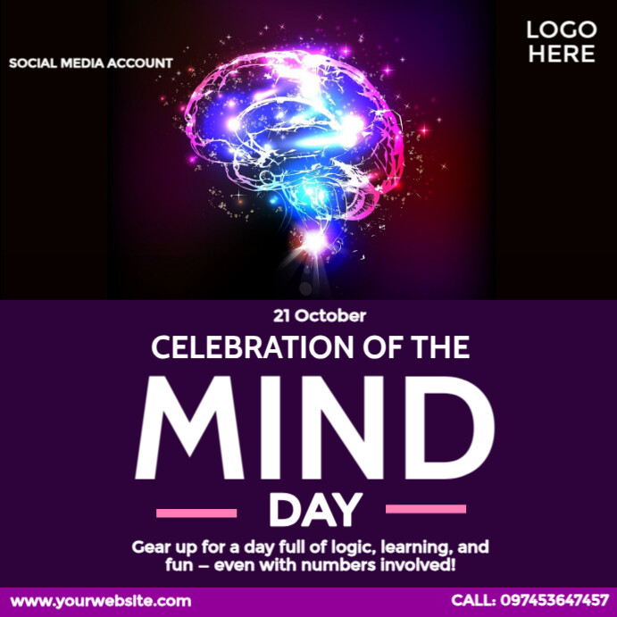 Copy of Celebration of the Mind Day | PosterMyWall
