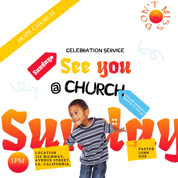 Plantilla de CELEBRATION SERVICE | PosterMyWall