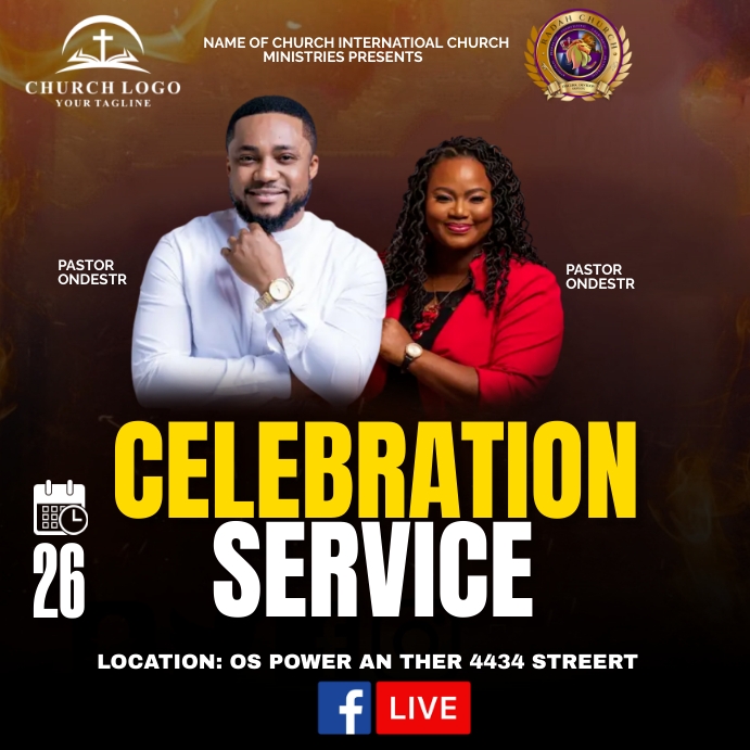 Plantilla de celebration service | PosterMyWall