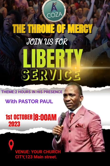 Celebration service Template | PosterMyWall