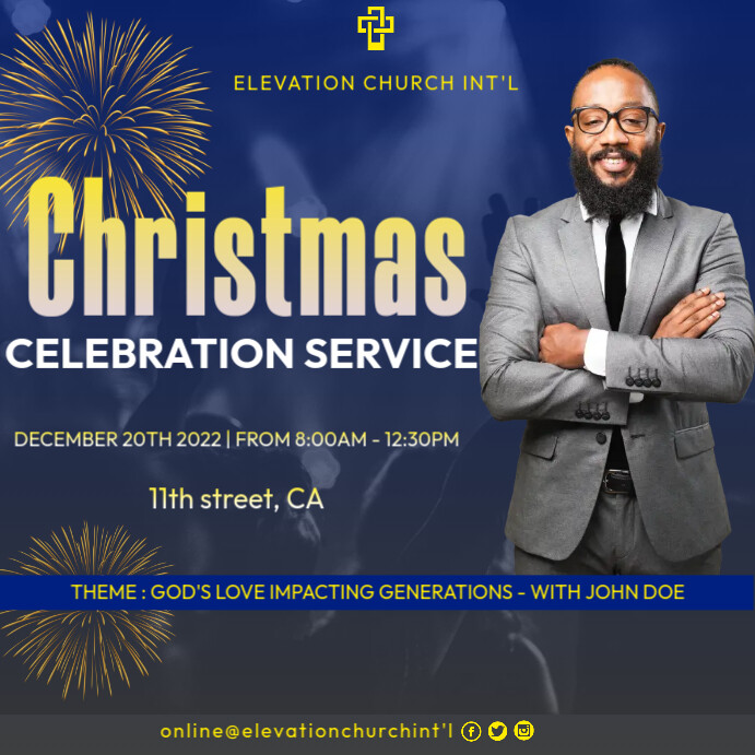 celebration service Template | PosterMyWall