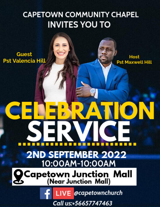 celebration service flyer (1) Template | PosterMyWall