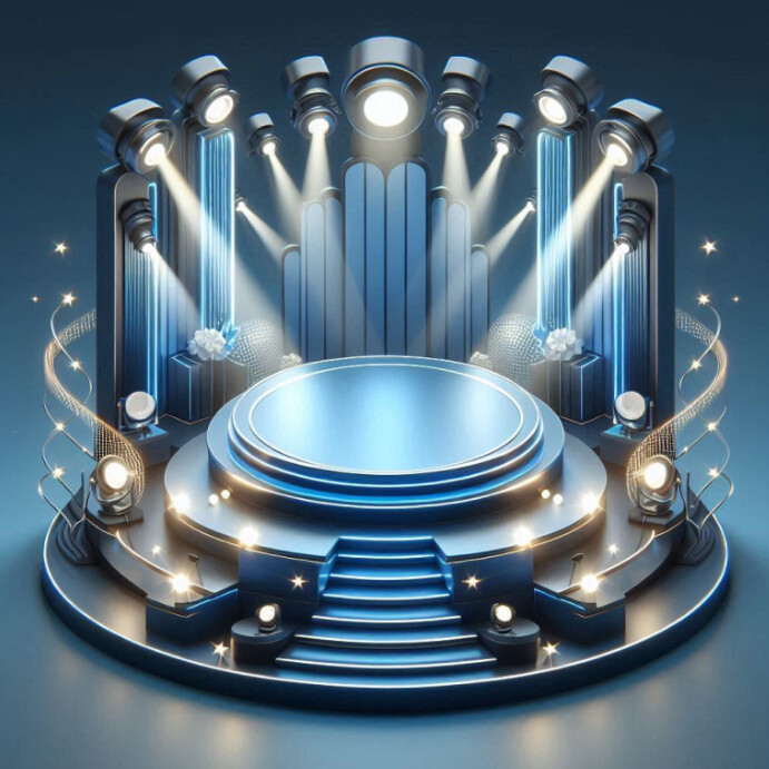 Celebration stage spotlight background templa Templat | PosterMyWall