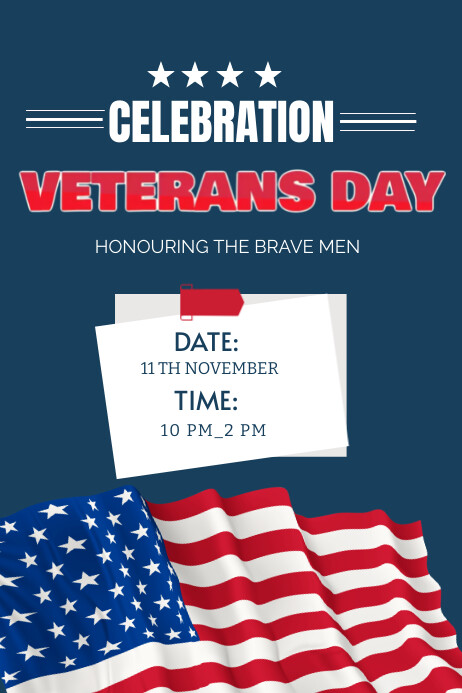 CELEBRATION VETERANS DAY|MEMORIAL DAY POSTER Template | PosterMyWall