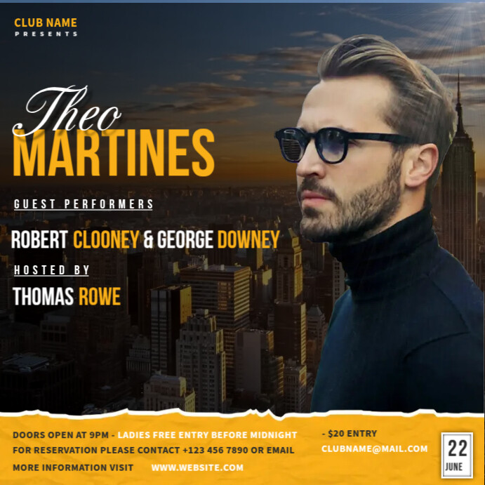 Celebrity Business Man Template | PosterMyWall