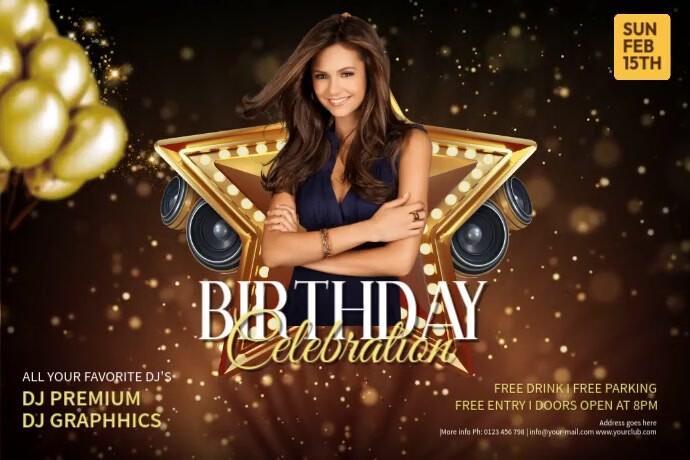 Celebrity Star Video Banner Template | PosterMyWall