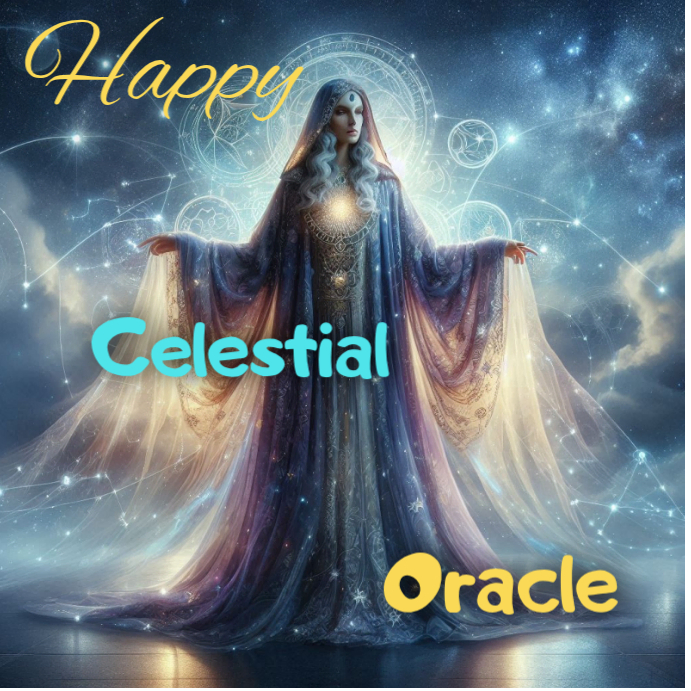 Celestial oracle blue Celestial Oracle Instagram Post Template ...
