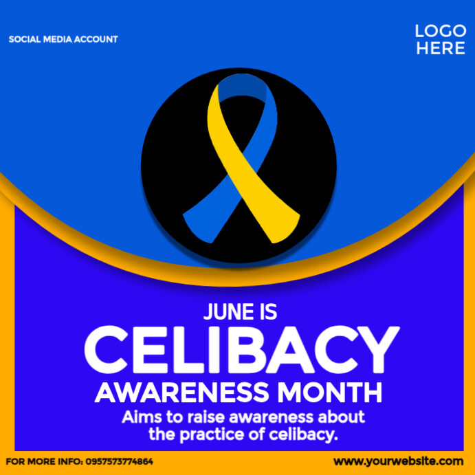 Celibacy Awareness Month Template | PosterMyWall