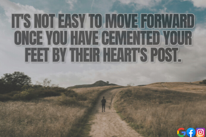 CEMENTED AND HEART QUOTE TEMPLATE | PosterMyWall