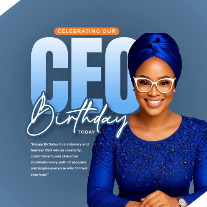 CEO BIRTHDAY Template | PosterMyWall