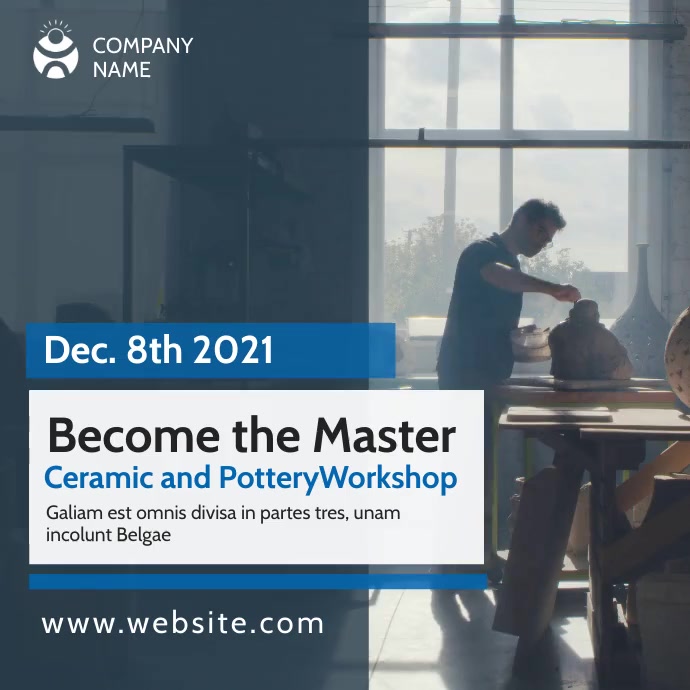 ceramic and pottery workshop advertisement in Template | PosterMyWall