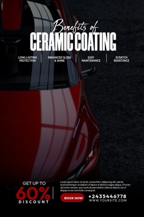 Ceramic Coating Flyers Template | PosterMyWall