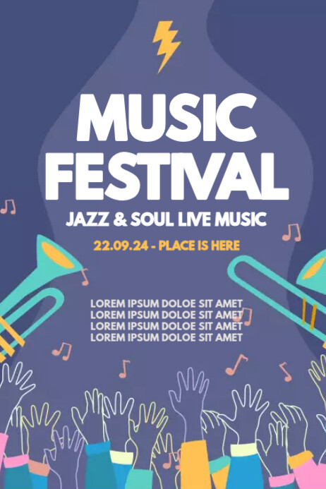 Plantilla de Ceria Music Festival Poster | PosterMyWall