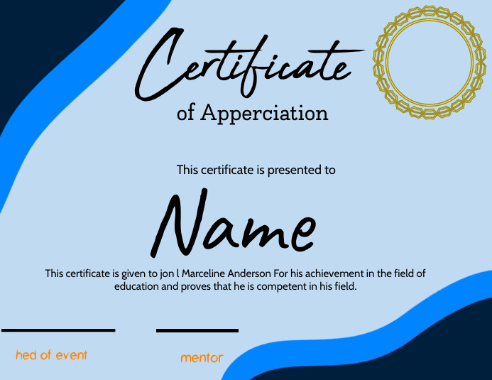 Certificate (1) Template | PosterMyWall