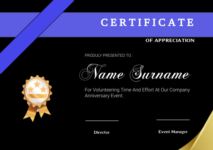 Certificate achievement template design | PosterMyWall