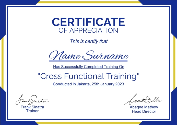 Certificate Appreciation Of Employee (1) Template | PosterMyWall