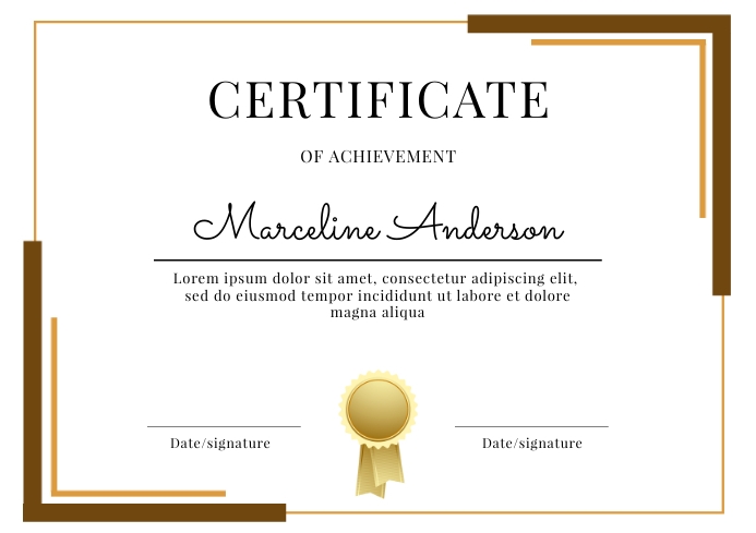 Certificate Award Template | PosterMyWall