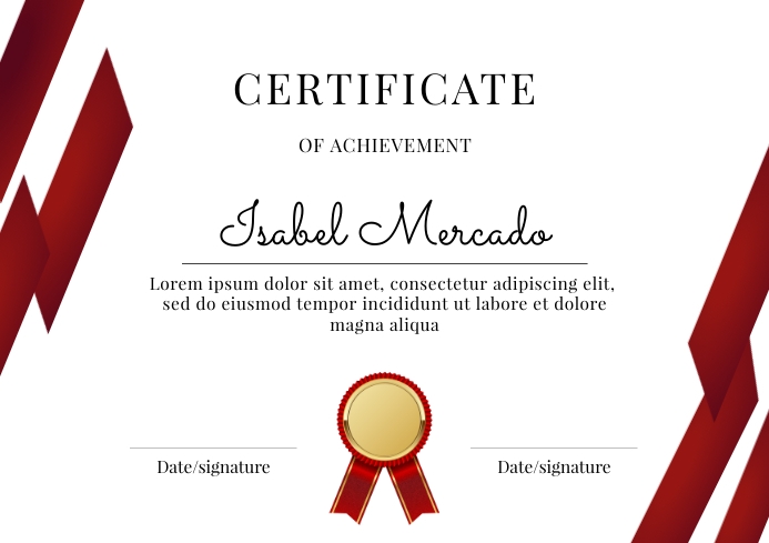Certificate Award Template | PosterMyWall