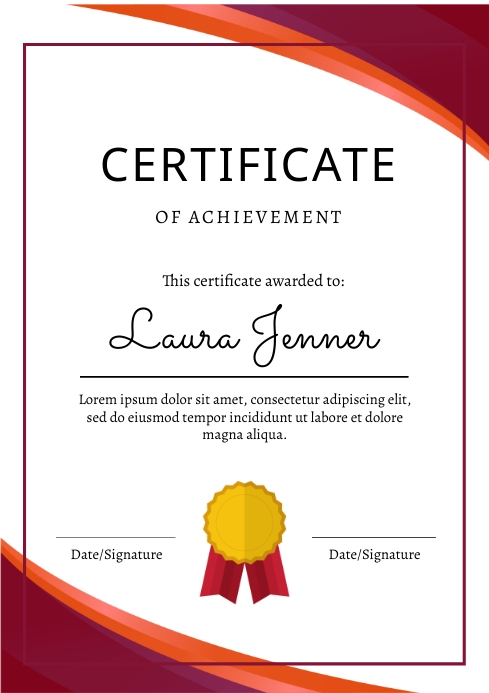 Certificate Award Template | PosterMyWall