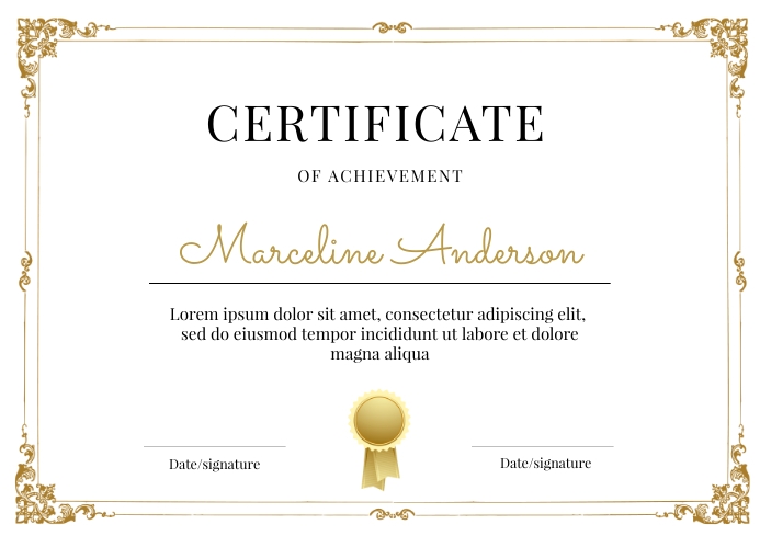Certificate Award Template | PosterMyWall