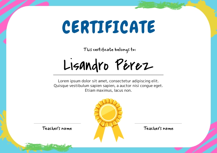 Certificate Award Template | PosterMyWall
