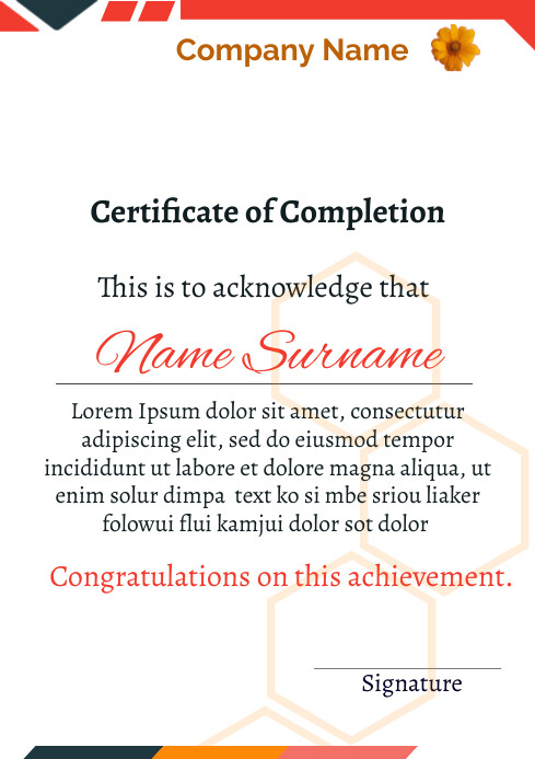 Certificate design 1223 c1 Template | PosterMyWall