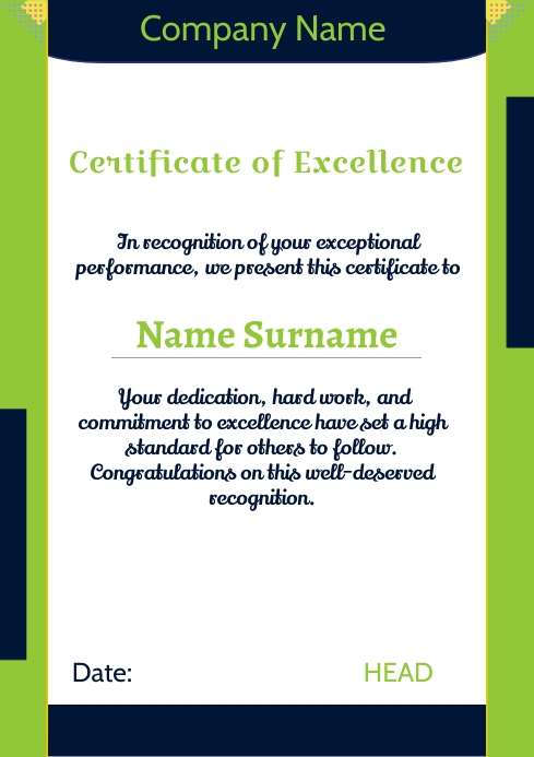 Certificate design 15 Template | PosterMyWall