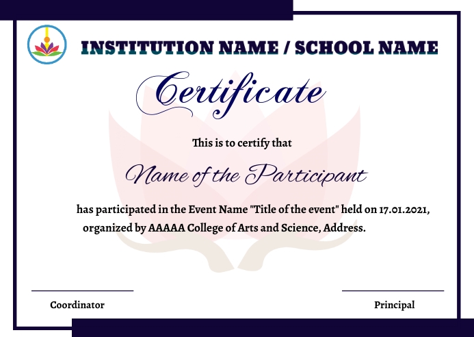 Certificate Template | PosterMyWall