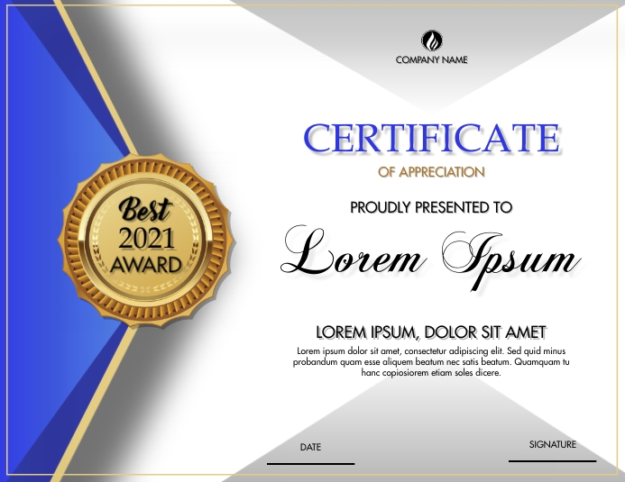 Copy of CERTIFICATE | PosterMyWall