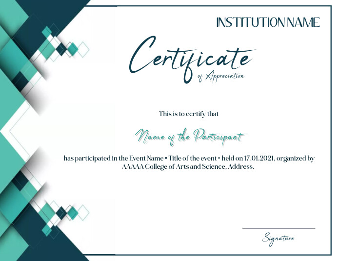 Certificate Template | PosterMyWall