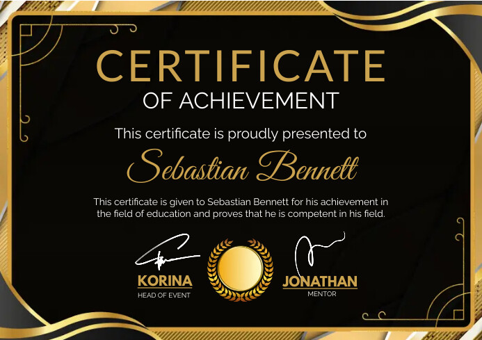 Certificate Template | PosterMyWall