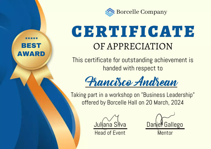 Certificate Template | PosterMyWall