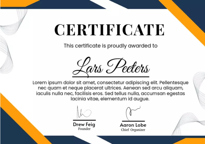 Certificate Template | PosterMyWall