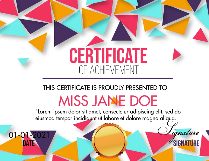 Copy of Certificate | PosterMyWall